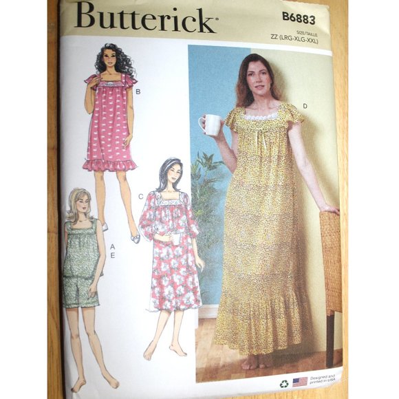 Butterick | Other | Uncut Butterick B6883 Sewing Pattern For Top ...